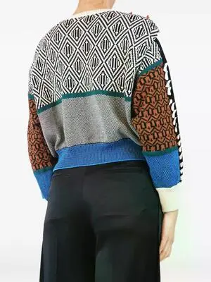 Toga Abstract Knit Sweater - Neutrals
