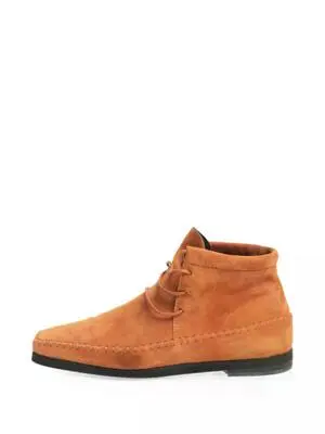 TOTEME Suede Ankle Boots - Brown