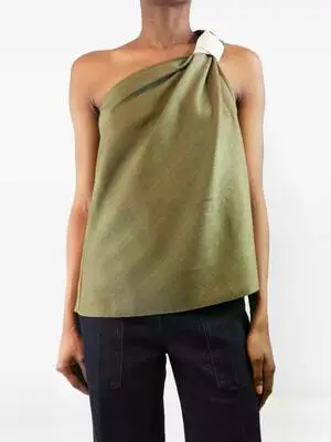 ISSUE TWELVE Maude One-shoulder Top - Green
