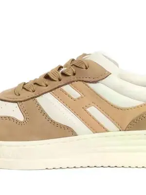 Hogan Perforated Low-top Sneakers - Brown