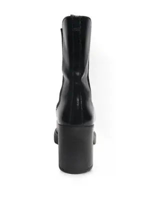 Prada Elasticated-side Leather Ankle Boots