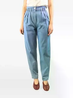 See By Chloé Pleated Tapered Jeans - Blue