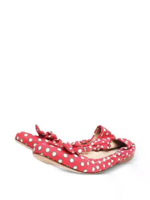 Miu Miu Polka-dot Bow Ballet Flats
