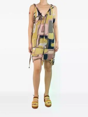 Marni Printed Sleeveless Mini Dress