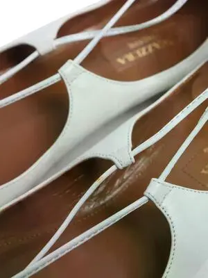 AQUAZZURA Christy Lace-up Ballet Flats