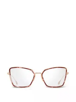 Dita Behcka Geometric-frame Eyeglasses - Red