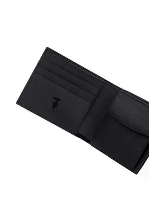 TRUSSARDI Logo-print Pebbled-leather Wallet