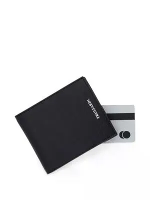 TRUSSARDI Logo-print Pebbled-leather Wallet
