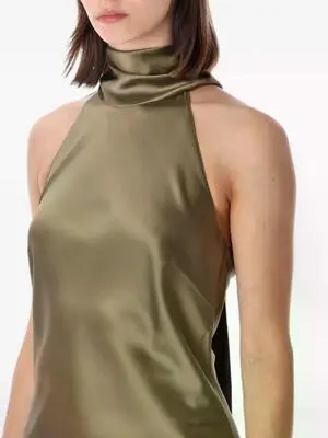 Ralph Lauren Halterneck Tie-back Top