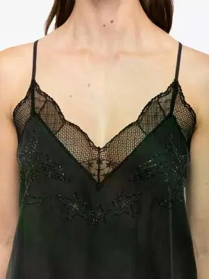 Zadig&Voltaire Christy Silk Strass Paisley Top