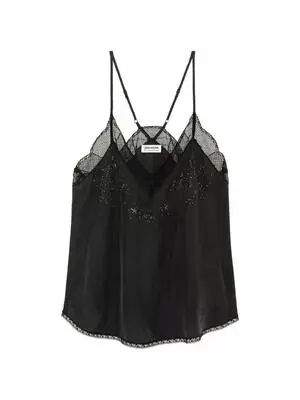 Zadig&Voltaire Christy Silk Camisole - Black