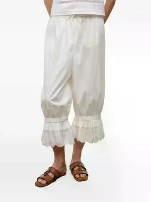 Staud Renzo Broderie Anglaise Trousers - White