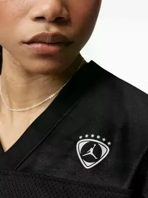 JORDAN Brooklyn Mesh-panel Cropped T-shirt - Black