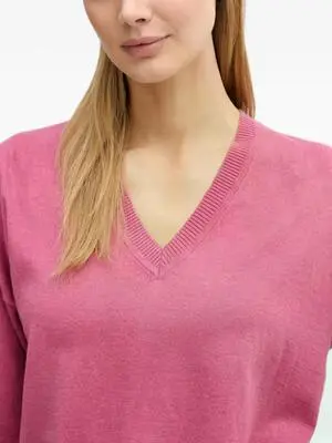 BENETTON V-neck Ribbed-trim Sweater