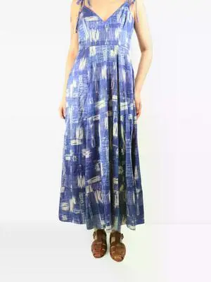 WIGGY KIT Ekberg Tie-fastening Maxi Dress