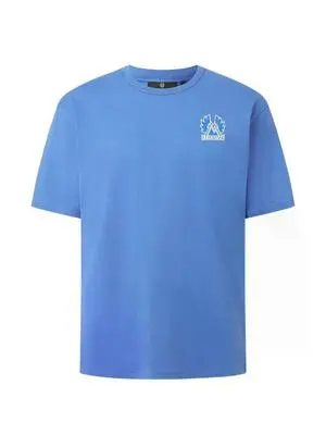 Belstaff Mountain Logo-print Cotton T-shirt - Blue