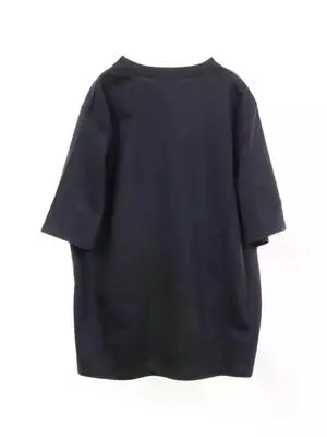Hermès 2010s Leather-patch T-shirt