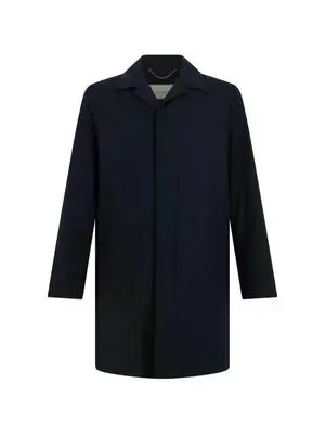 Canali Concealed-fastening Coat - Blue