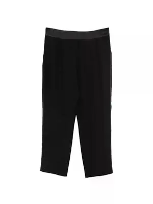 HANITA Satin-waistband Cropped Trousers