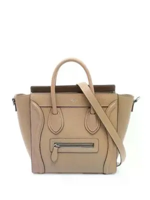 Celine Nano Luggage Tote Bag - Neutrals