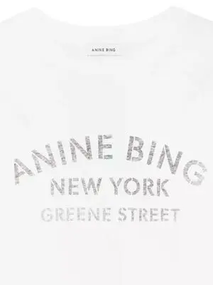 ANINE BING Logo-print Long-sleeve T-shirt
