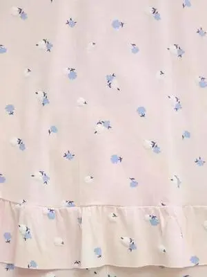 BENETTON Floral-print Ruffled Nightwear Set