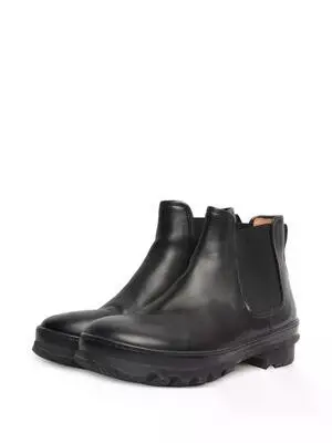 Legres Round-toe Leather Chelsea Boots