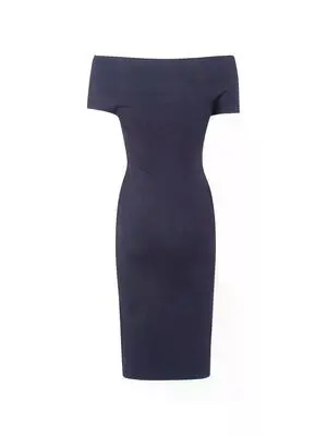 Magda Butrym Off-shoulder Knitted Dress - Black