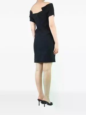 JIL SANDER Off-shoulder Short-sleeve Midi Dress