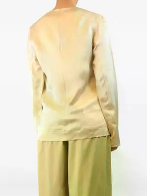TOTEME Satin Long-sleeve Top
