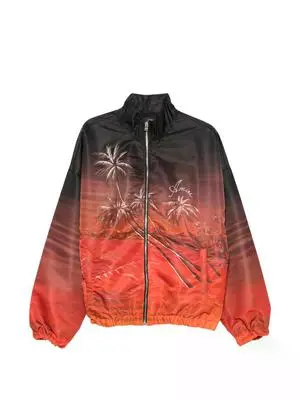 Amiri Palm-tree Print Zip-fastening Jacket