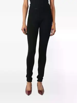 Miu Miu Elasticated-waistband Leggings - Black