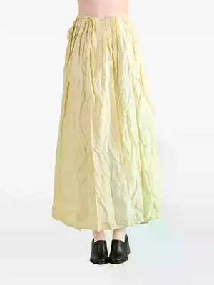 DANIELA GREGIS Crinkled Effect Maxi Skirt