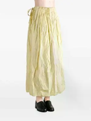 DANIELA GREGIS Crinkled Effect Maxi Skirt