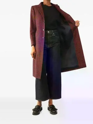 Balenciaga Check Wool Coat