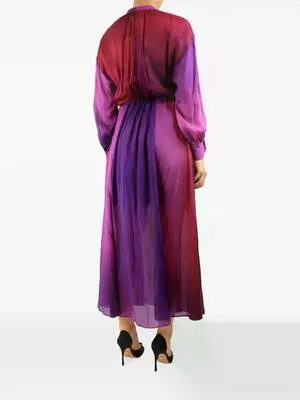 FORTE_FORTE Sheer Maxi Dress - Purple