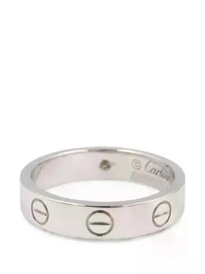 Cartier Mini Love Diamond Ring - Silver