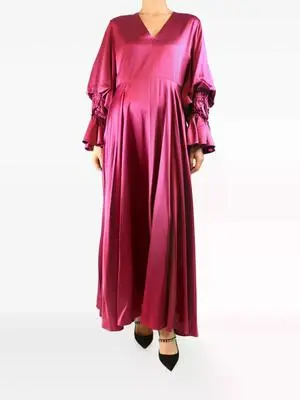 ROKSANDA V-neck Ruffled Midi Dress