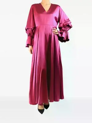 ROKSANDA V-neck Ruffled Midi Dress
