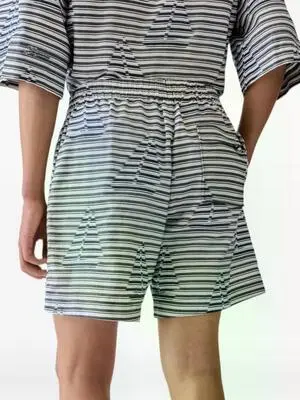 Jacquemus Caleçon Striped Cotton Shorts