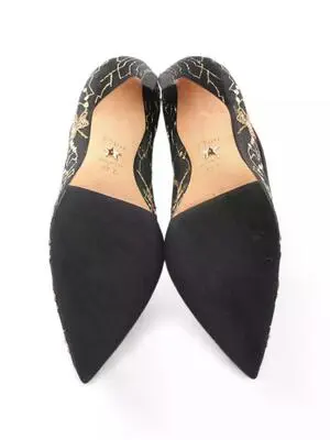 Dior Embroidered Mesh Pumps