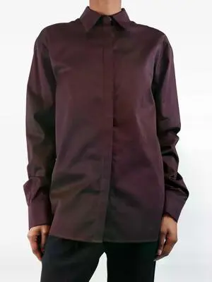 ISSUE TWELVE Stevie Cotton Shirt - Red