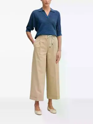 BENETTON Pleated Rope-belt Trousers