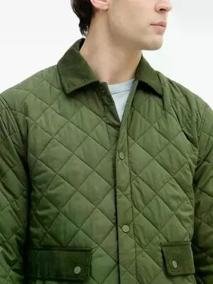 BENETTON Quilted Corduroy-collar Jacket