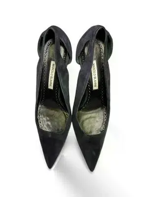 Manolo Blahnik Cut-out Pointed-toe Pumps