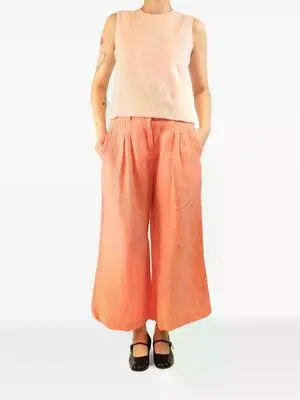 BRORA Cropped Linen Trousers