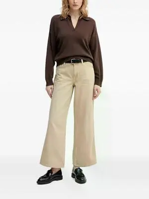 BENETTON Polo-collar Long-sleeve Sweater