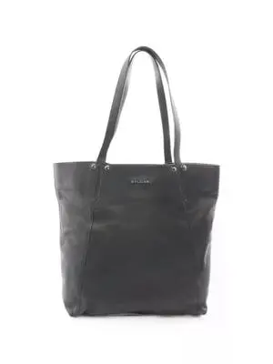BVLGARI Logo Leather Shoulder Bag - Black