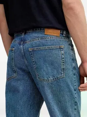 BENETTON Logo-patch Straight-leg Jeans