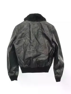 Dior Taurillon Leather Jacket With Shearling Collar